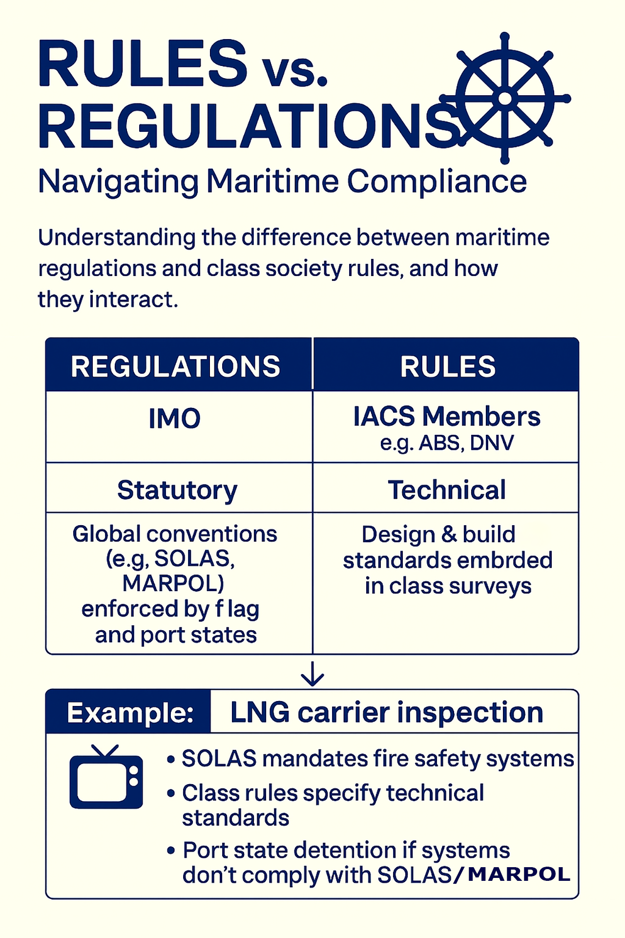 RULES VS. REGULATIONS: NAVIGATING MARITIME COMPLIANCE – TMLGLASS